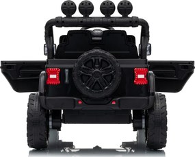 LEAN CARS Akumulátorové vozidlo Jeep Rubicon DK-JWR558 24 V, černé