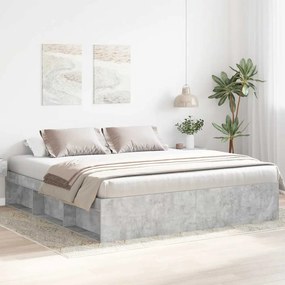 Rám postele betonově šedý 180 x 200 cm Super King Size 3203883
