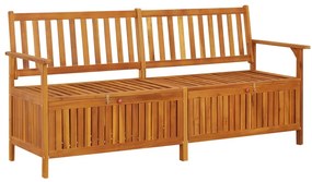 Úložná lavice 170 cm masivní akáciové dřevo 316744