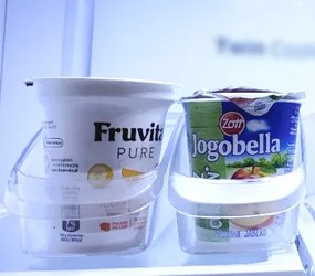 5Five® Organizér do lednice / do zásuvky, transparentní plast FRIGO, M - 32x15x8