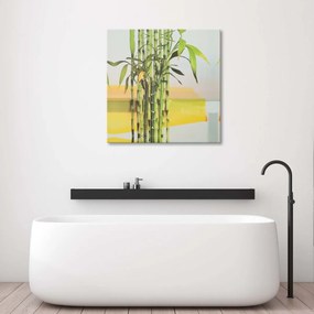 Obraz na plátně Bambusové listy Zen Spa - 40x40 cm