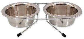 Set misek s podstavcem pro psa z nerezové oceli ø 13 cm Dog Fantasy – Plaček Pet Products