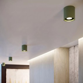 Sollux Lighting Stropní svítidlo ORBIS 1 olivově zelené