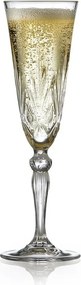 Křišťálové skleničky v sadě 4 ks na sekt 160 ml Melodia – Lyngby Glas