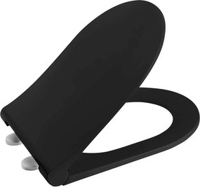 Sapho - WC sedátko Avva Slim, Soft Close, matná černá 100787-110