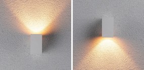 P 94711 LED venkovní nástěnné svítidlo Flame neláká hmyz IP44 hranaté 58x103mm 2200K 4W 230V 75° bílá kov - PAULMANN