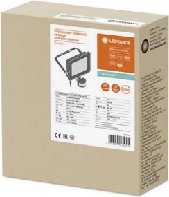 LED reflektor s pohybovým čidlem LEDVANCE FLOODLIGHT COMPACT 50W 4000K neutrální bílá