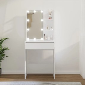 vidaXL Toaletní stolek s LED 60 x 40 x 140 cm [808832] Barva: Betonová šedá