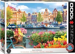 EUROGRAPHICS Puzzle Amsterdam, Nizozemsko / 1000 dílků / 68 × 48 cm