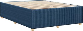 Rám postele bez matrace modrý 140 x 200 cm textil 3284948