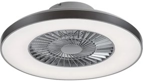Rabalux - LED Stmívatelné stropní svítidlo s ventilátorem LED/40W/230V + DO
