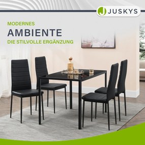 Juskys Jídelní židle Loja Barva: Bílá, Velikost sady: 4 ks