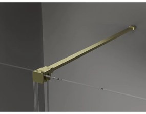 Mexen Velar, posuvné dveře do otvoru 90x200 cm, 8mm čiré sklo, zlatá matná, 871-090-000-01-55