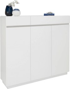 XXXLutz BOTNÍK, bílá, 135/123/35 cm Xora - Botníky - 000799000904