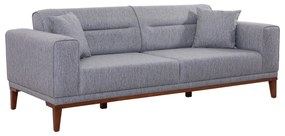 Hanah Home Pohovka LIONES s odkládacím stolkem šedá 223 cm