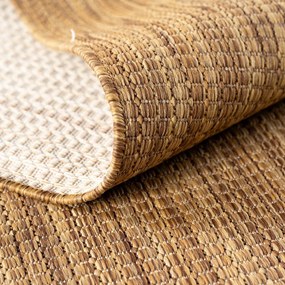 Hnědý kulatý vnitřní a venkovní koberec ø 160 cm Mira 1450 – Ayyildiz Carpets