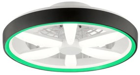 Brilliant - LED RGBW Stropní ventilátor se světlem GAIANO LED/48W/230V černá +DO