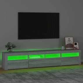 TV skříňka s LED osvětlením šedá sonoma 210 x 35 x 40 cm 3152736