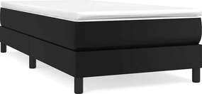 Rám postele s boxspringem černý 90 x 200 cm umělá kůže 3120676