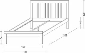 Gazel Lettya postel 180 buk