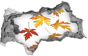 Wallmuralia Samolepící nálepka na zeď Podzimní listí 95x73 cm