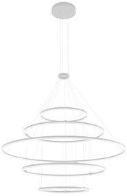 Redo 01-2248 závěsné LED stmívatelné svítidlo Orbit pískově bílá, 286W, 3000K, ø150, ø100, ø60cm