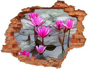 Wallmuralia Samolepící díra nálepka Květ lotosu 90x70 cm
