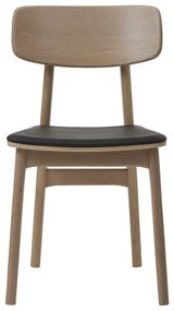 Designová židle Harper přírodní - černá