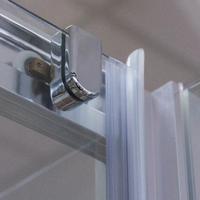 Čtvrtkruhový sprchový kout s dvoudílnými posuvnými dveřmi PXR2N 1850 mm 880–905 520 Transparent S Brillant PXR2N/900 531-900R55N-00-02