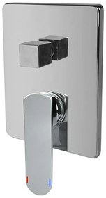 Mereo - Baterie pod omítku, pro 3 spotřebiče, s tělesem, chrom CBQ60157MC