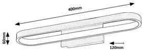 Rabalux 75055 - LED Koupelnové osvětlení zrcadla ODRAN LED/15W/230V IP44 40 cm