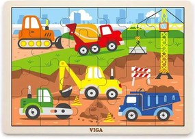 Dětské dřevěné puzzle Viga Stavba