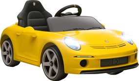 AIYAPLAY Elektrické sedátkové auto pro děti, ovladatelné na dálku, hudba, klakson, USB, bezpečnostní pás, pro 3-5 let, žluté