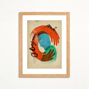 Magda Andresová | Obejmi mě Rám: Černý, Velikost: 30 x 20 cm