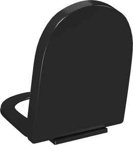 Toaletní sedátko pomalé sklápění rychloupínací černé 145022