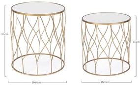 BIZZOTTO Set konferenčních stolků ELENOR J16 0746203
