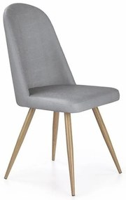 Halmar Jídelní židle K214, šedá/medový dub