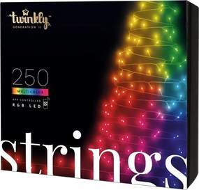 Barevná světýlka venkovní Twinkly strings LED světelný řetěz RGB, 20 m, 250 diod, IP44,