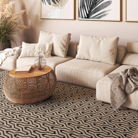 Tribeca Design Kusový koberec Radio Black Lattice Rozměry: 200x290 cm