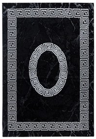Ayyildiz, Kusový koberec Plus 8009 black, 80x150, černá, chodba / předsíň