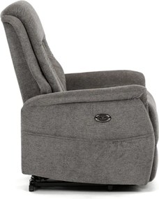 Polohovací křeslo šedé, elektrické TV-Q8575 GREY2