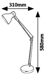 Rabalux 6408 - Stolní lampa CARTER 1xE14/11W/230V