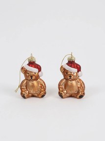 Sinsay - Vánoční baňky ve tvaru medvídka 2 pack - vícebarevná