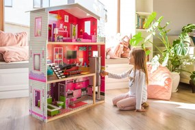 Dřevěný domek pro panenky Rezidence Malibu Eco Toys