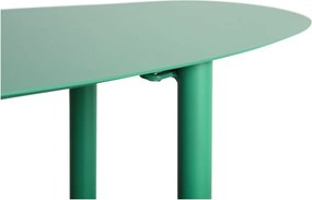Zelený kovový konzolový stolek 28x90 cm Cool Retro – Leitmotiv