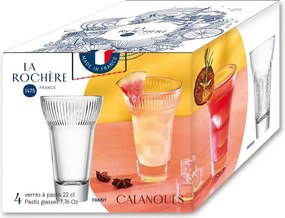 Skleničky v sadě 4 ks na panáky 220 ml Mix – La Rochére