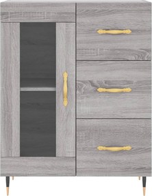 Skříň highboard šedá sonoma 69,5 x 34 x 180 cm kompozitní dřevo 3199927