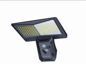 Nástěnný reflektor se senzorem pohybu LED a solárním panelem WING - 08482L - Immax