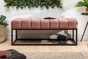 Moderní sametová lavice růžová &ndash; Aishe III
