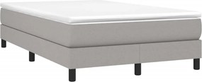 Box spring postel s matrací světle šedá 120x190 cm textil 3269657